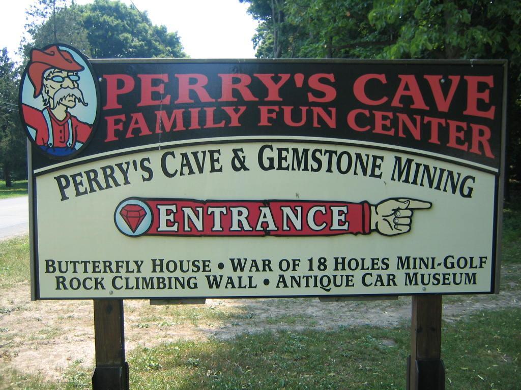 Perry's Cave Rock Wall - Put In Bay Ohio